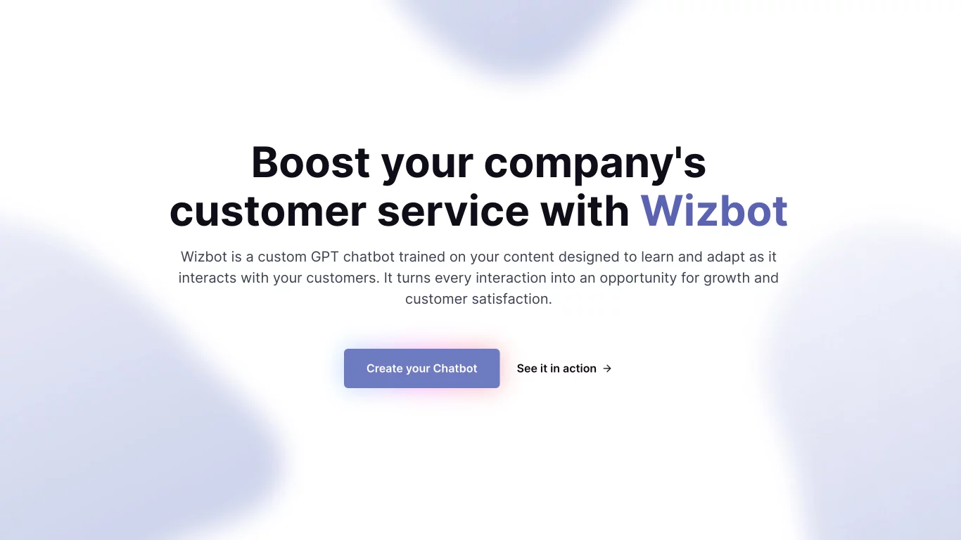 Wizbot | SaaS Chatbots